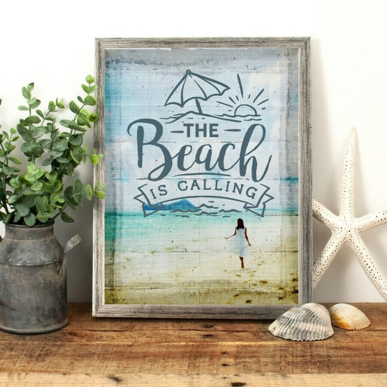 Set of 3 Beach Prints Seaside Quotes Wall Art Nautical Summer | Etsy UK
