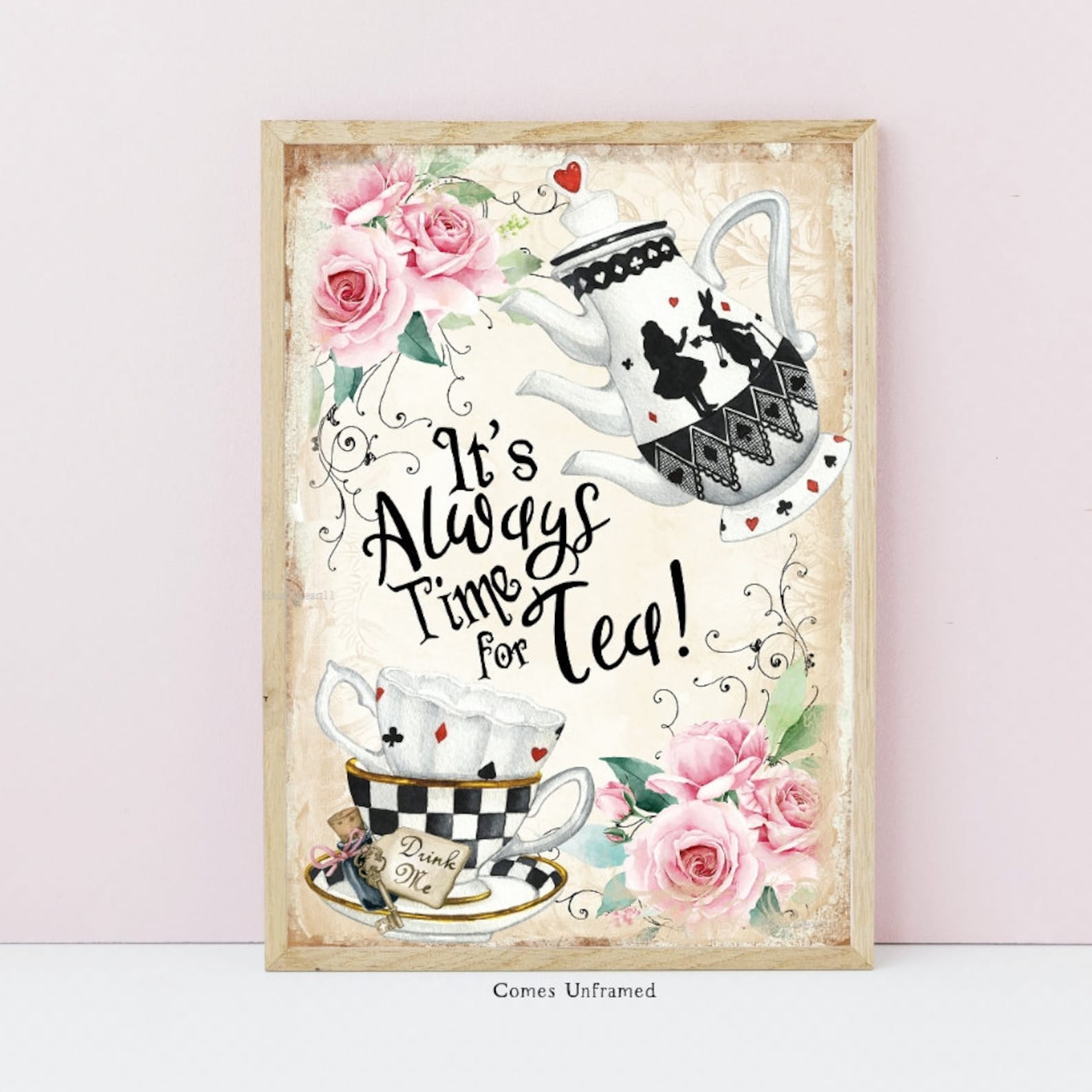 Alice in Wonderland It's Always Time for Tea Print Tea - Etsy
