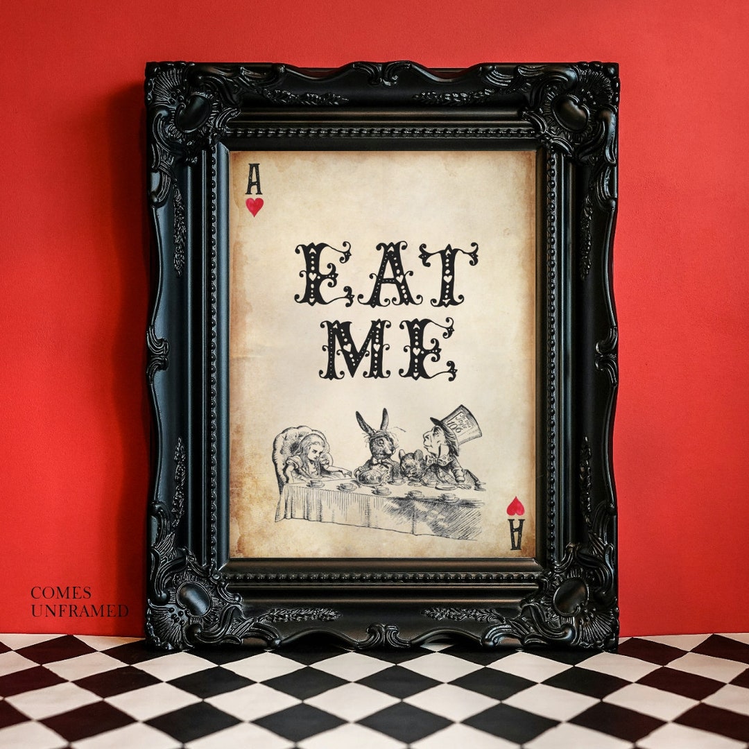 Alice in Wonderland Eat Me Party Sign - Etsy