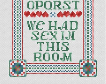 My chick bad offensive rap lyric cross stitch | Etsy