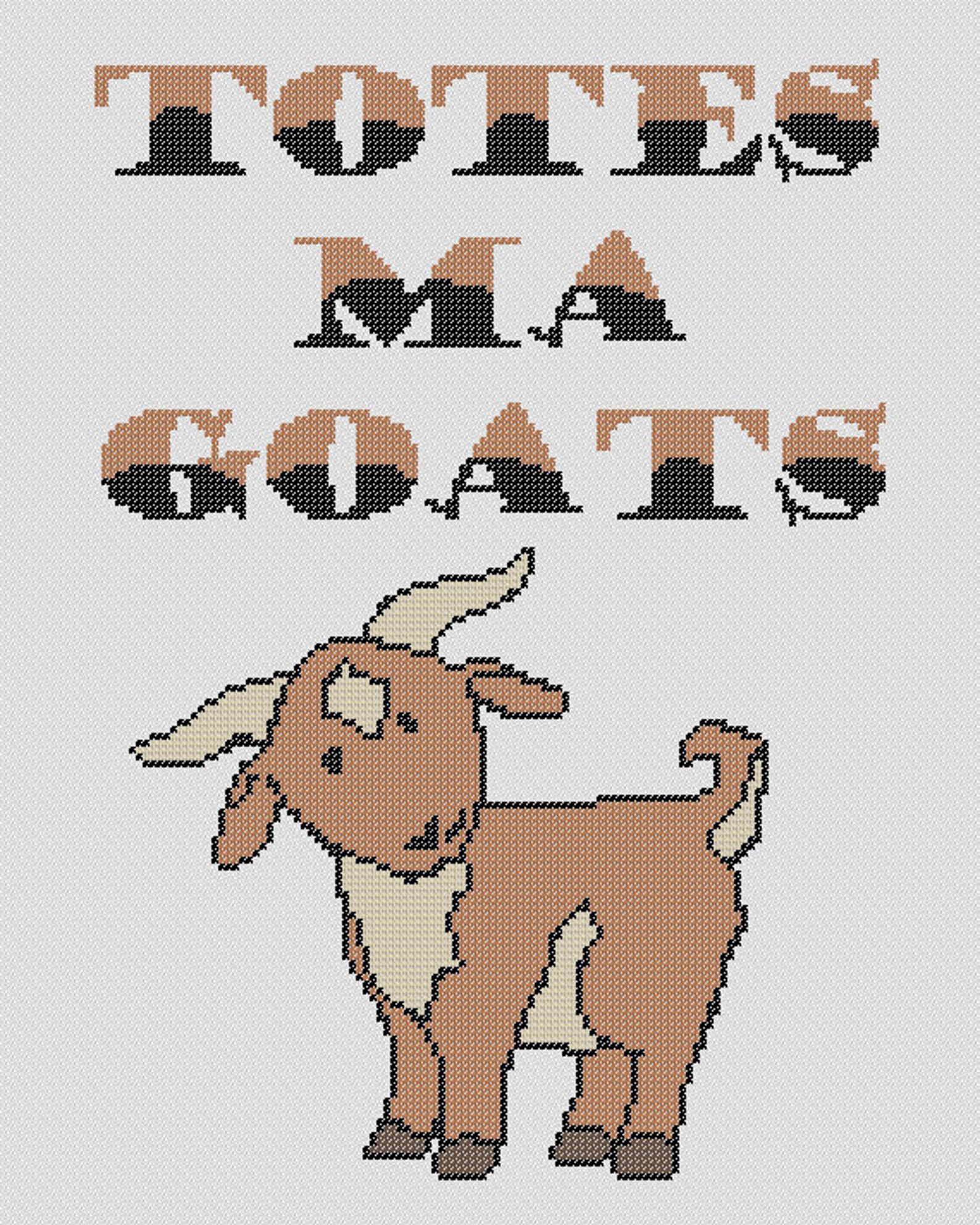 Totes Ma Goats Funny Cross Stitch Pattern Totes Magotes - Etsy
