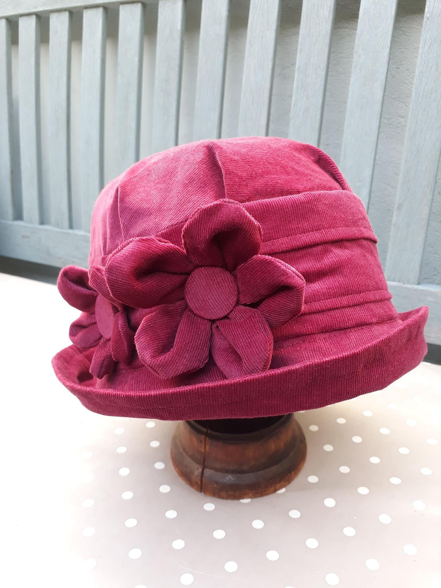 Burgundy Red Cloche Hat Wine 1920s Hat Red Winter Hat Red - Etsy UK