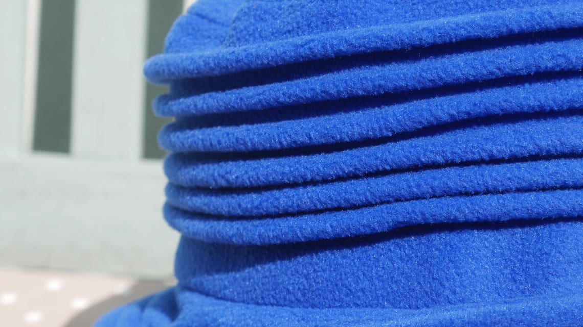 Royal Blue Fleece Cloche Hat, Bright Blue Fleece Hat, Colbalt Winter ...