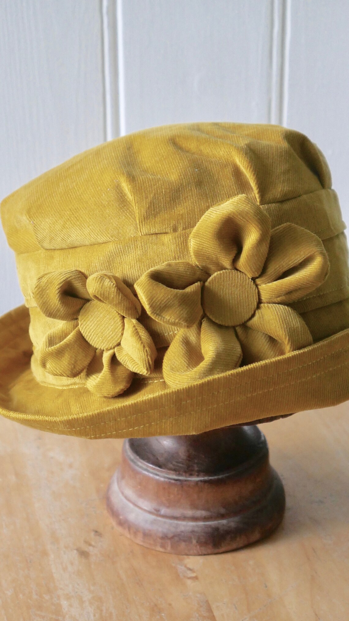Mustard Cloche Hat Mustard Winter Hat Mustard 1920s Hat | Etsy