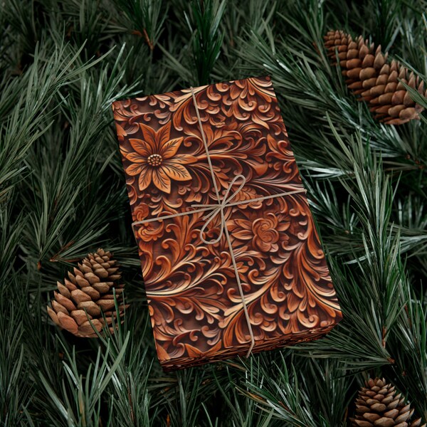 Wood Print Wrapping Paper - Etsy