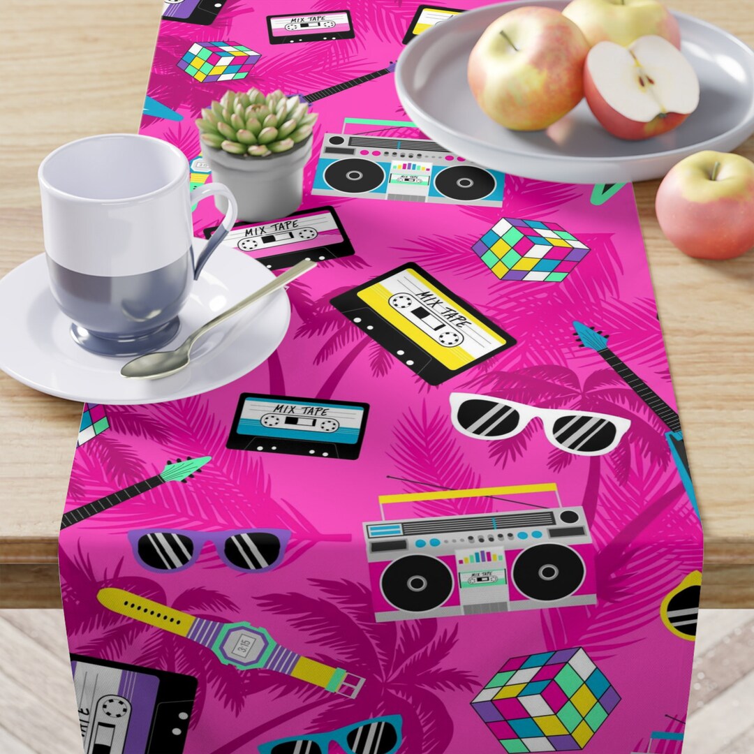 80s Table Runner, 80s Theme Party, 80s Party Decorations - Etsy UK