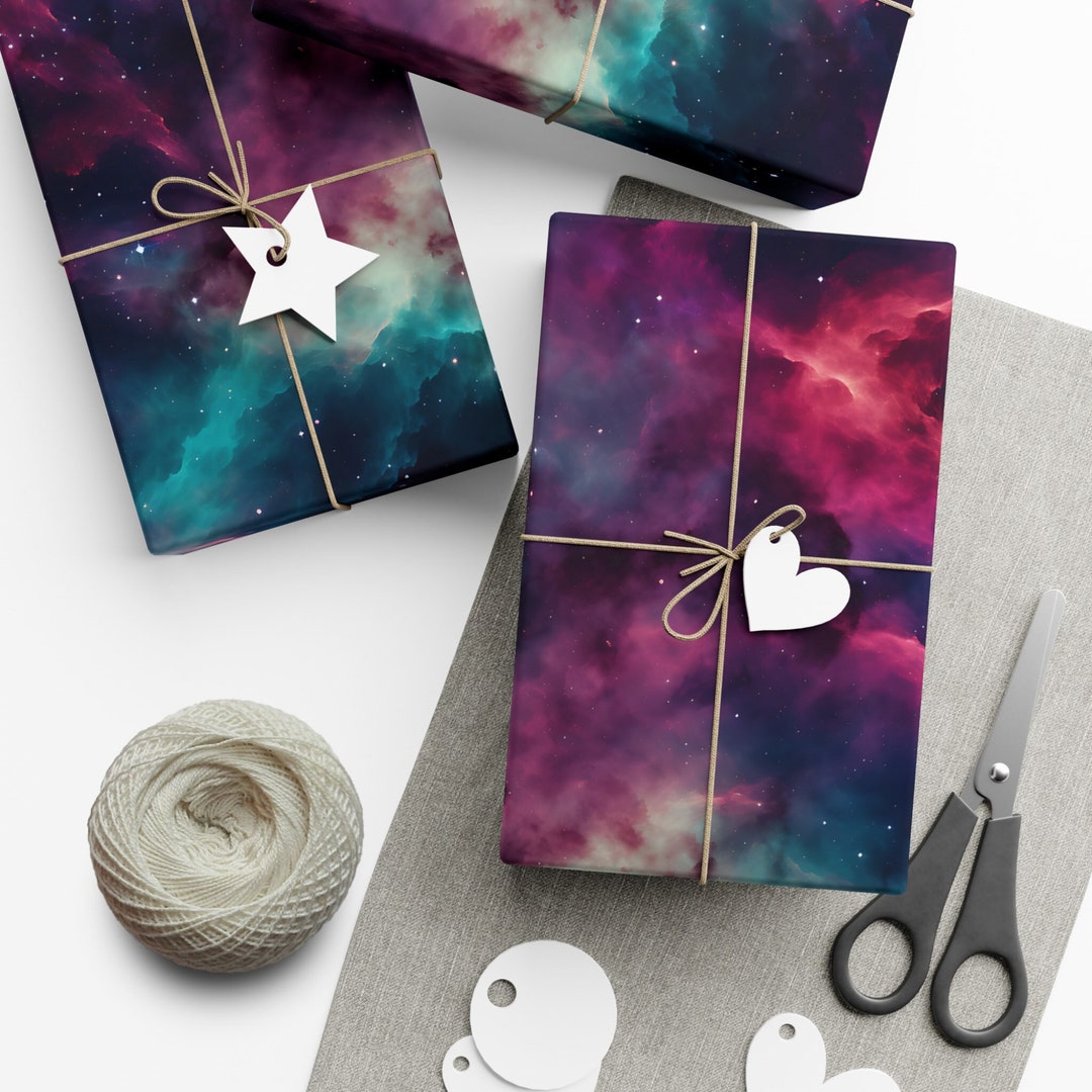 Galaxy Gift Wrap Birthday Wrapping Paper Christmas Wrapping - Etsy