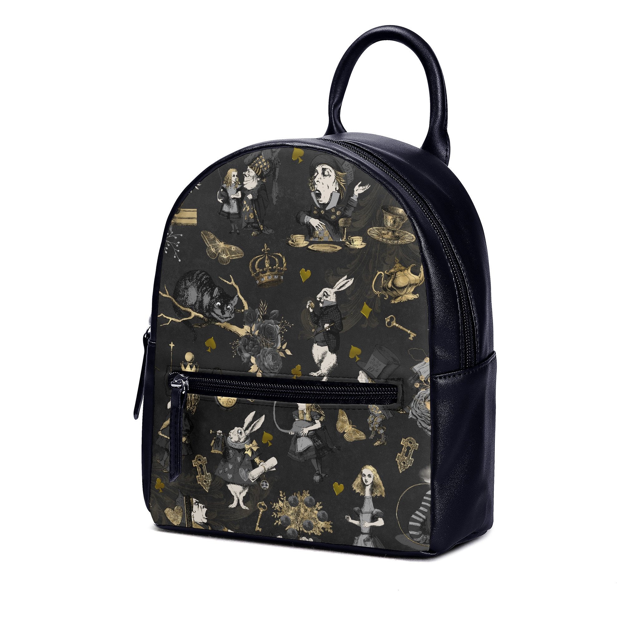 Allure Black Gold Alice in Wonderland Backpack Christmas UK | Etsy