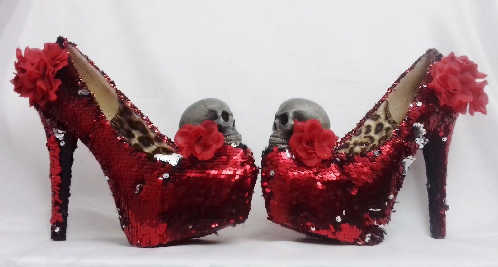 Skull Heels Ruby Reaper Goth Gothic Halloween Cosplay Costume Red Dead ...