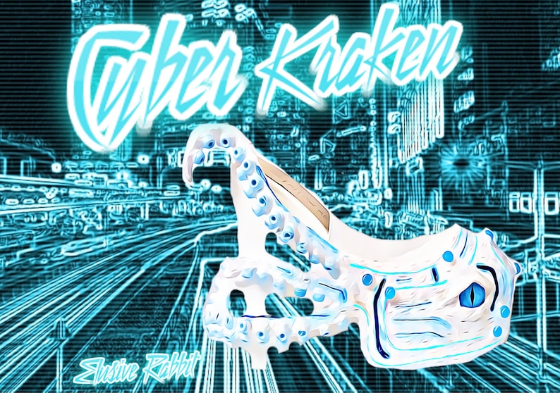 Cyber Kraken Light up LED Heels Custom Cyberpunk Sculpt Shoe - Etsy