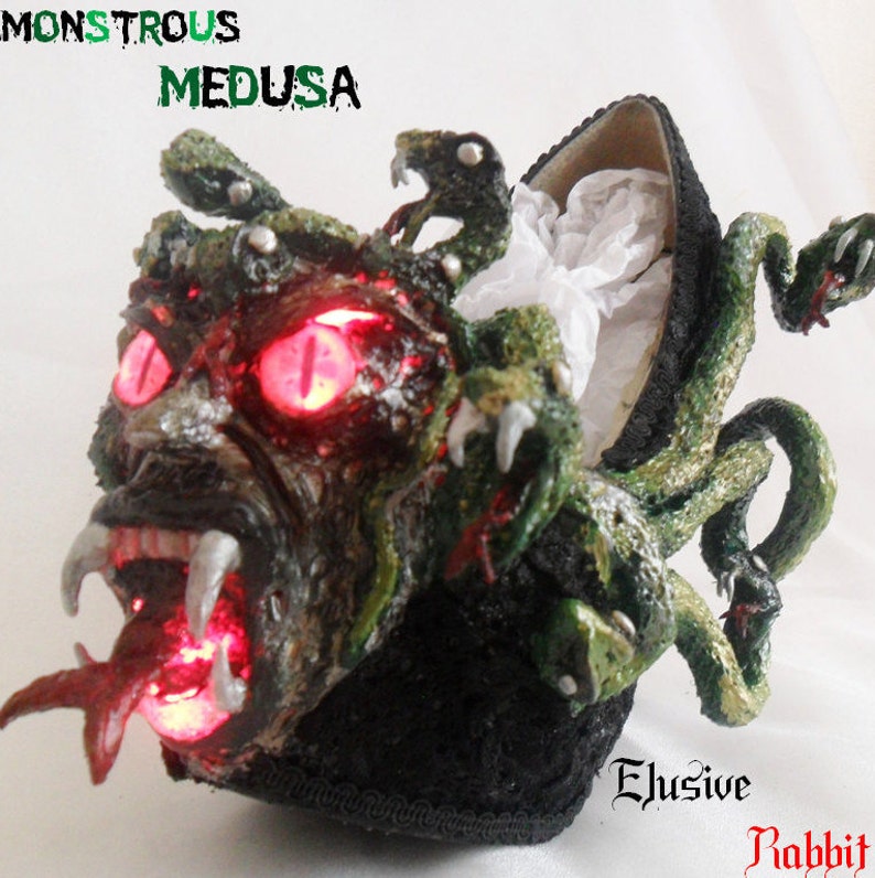Monstrous Medusa Light up SFX Heels Snakes Serpent Reptile - Etsy