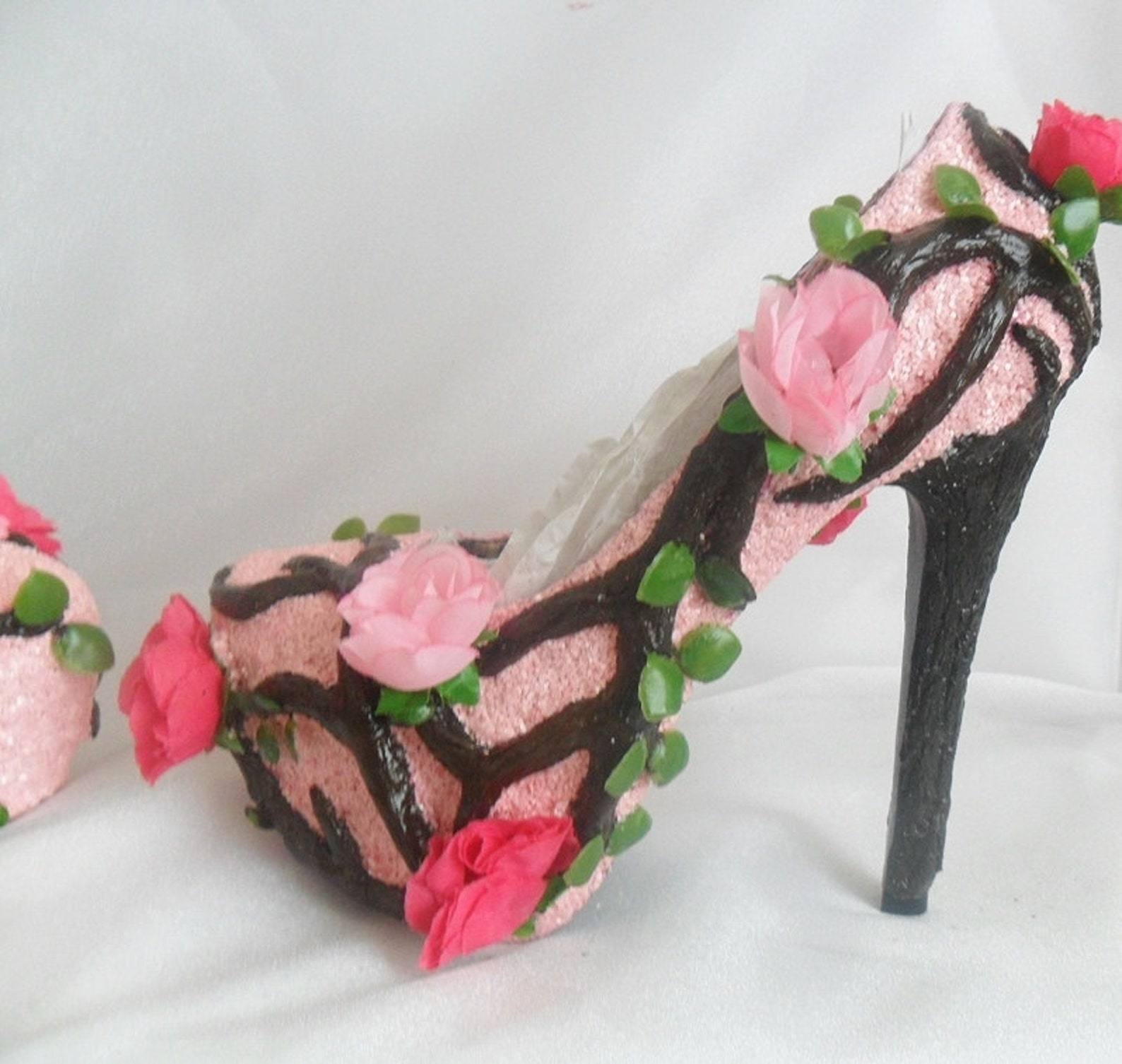Women Fantasy Summer Flower Custom Hand Sculpt Paint Tree Branch Leaves ...