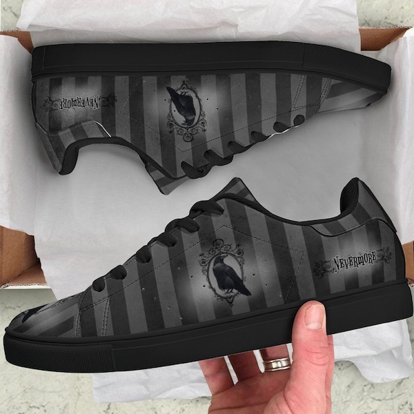 Wednesday Addams Sneakers - Etsy