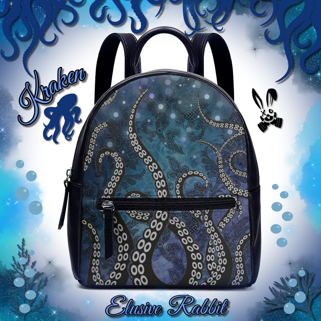 Gothic Kraken Backpack Tentacle Squid Cthulhu Octopus Gift Christmas ...
