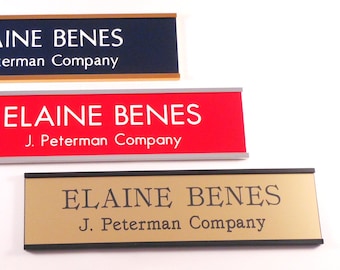 Name Plate 2 X 10 20 Color Combinations - Etsy