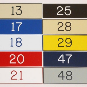 Name Plate, 2" X 10", 20 Color Combinations, Office/door Sign - Etsy