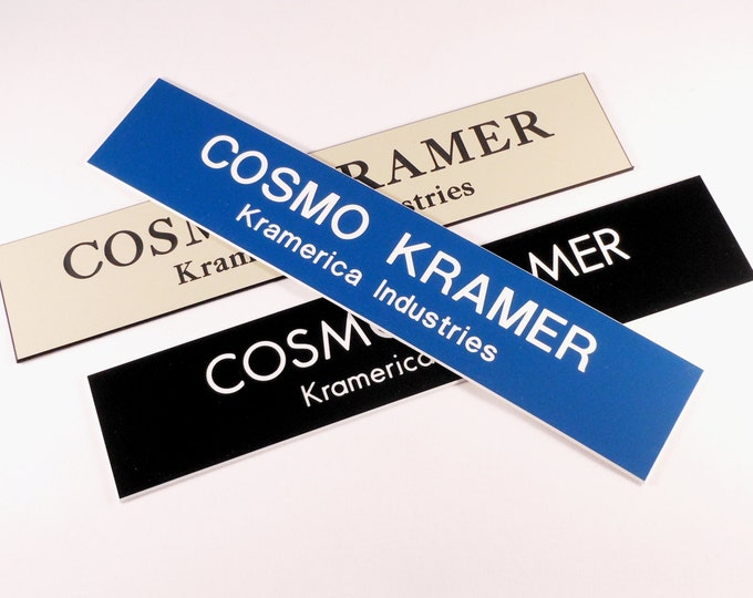 Name Plate, 2" X 10", 20 Color Combinations, Office/door Sign - Etsy