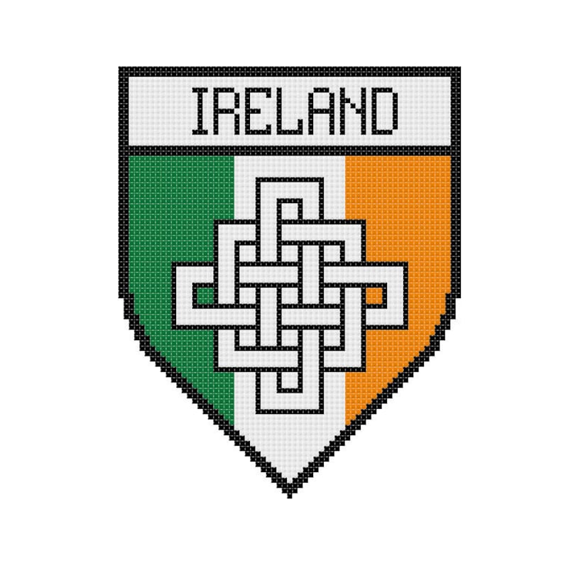Irish Cross Stitch Pattern - Etsy