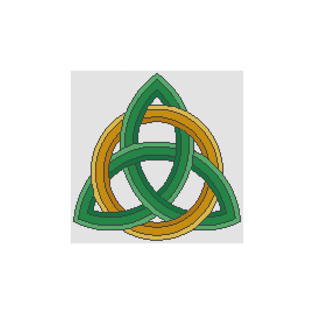 Cross Stitch Pattern Trinity Celtic Knot Celtic Cross Stitch Cowbell ...