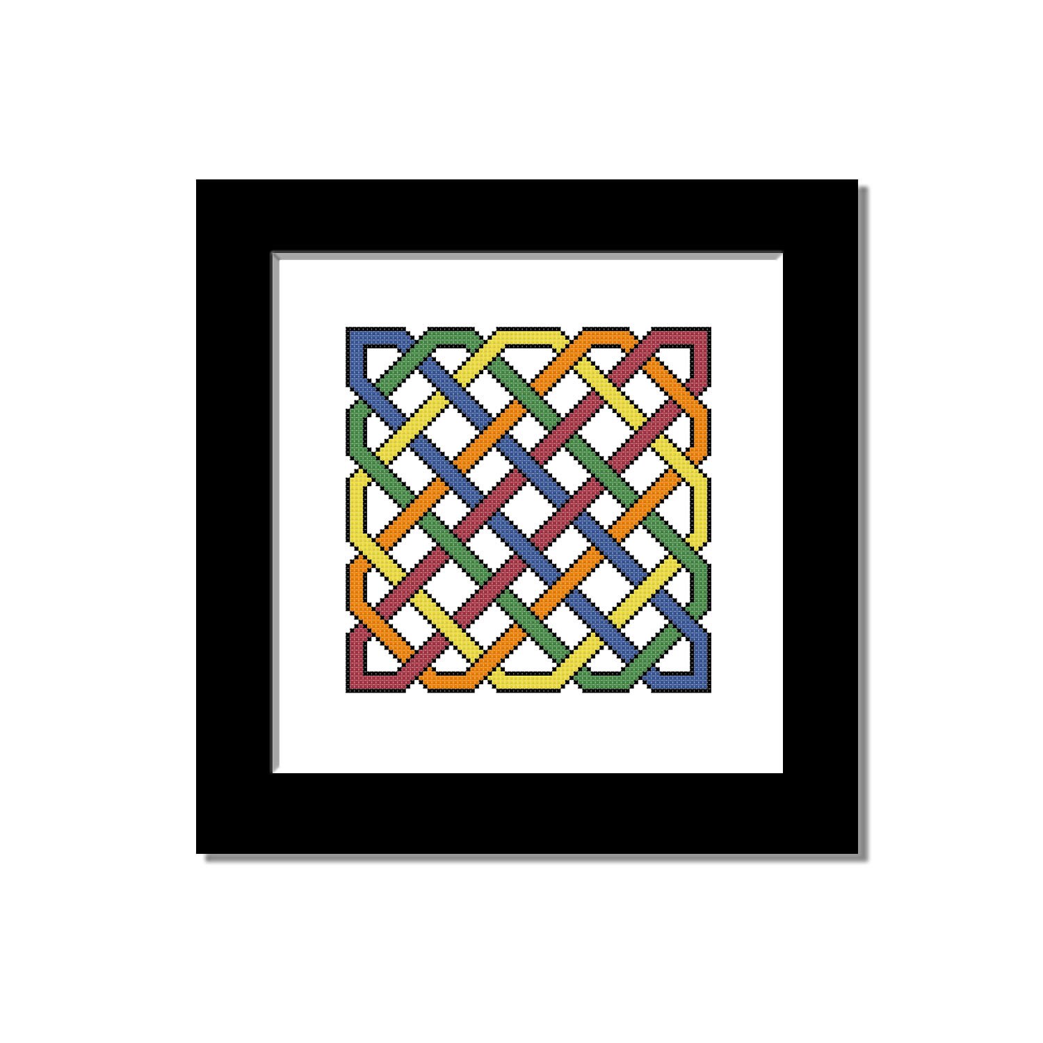 Rainbow Celtic Knot Cross Stitch Pattern by Cowbell Cross Stitch ...
