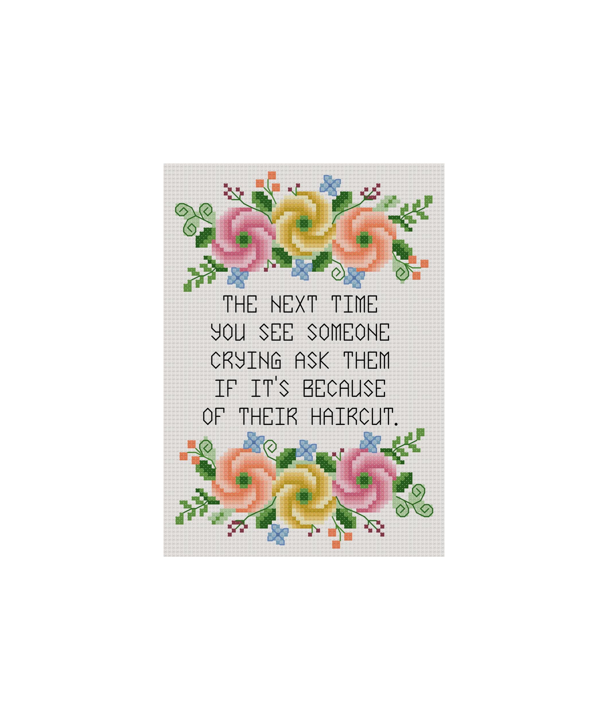 Funny Cross Stitch Pattern, Instant Download PDF by Cowbell Cross ...