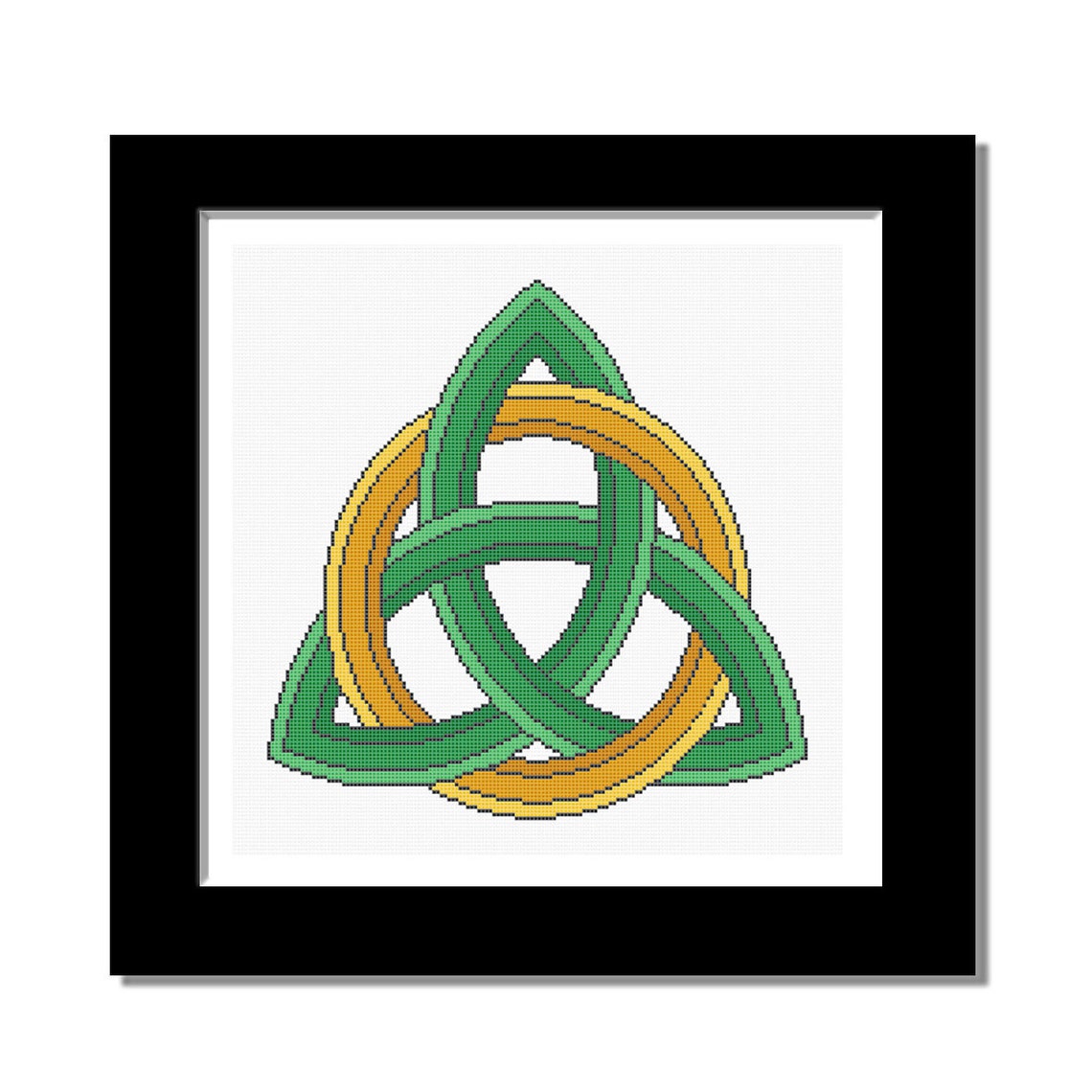 Cross Stitch Pattern Trinity Celtic Knot Celtic Cross Stitch Cowbell ...