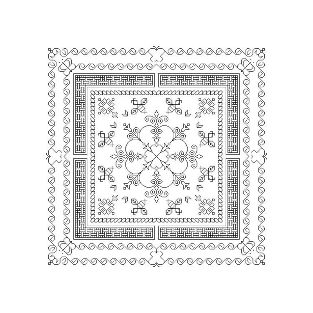 Blackwork Pattern Blackwork Embroidery Pattern Instant Download PDF ...