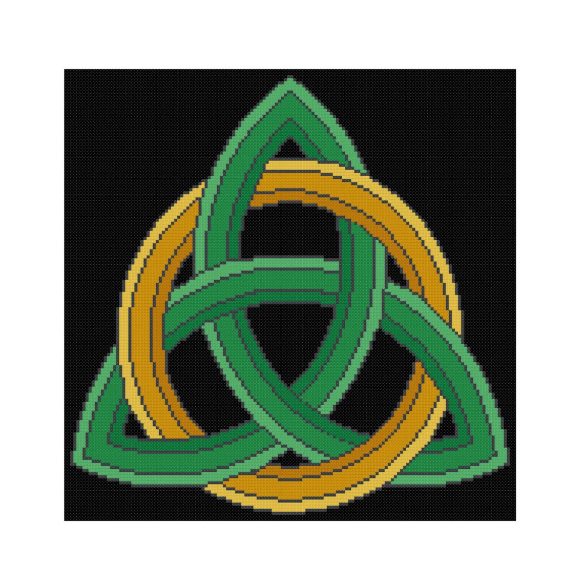 Cross Stitch Pattern Trinity Celtic Knot Celtic Cross Stitch Cowbell ...