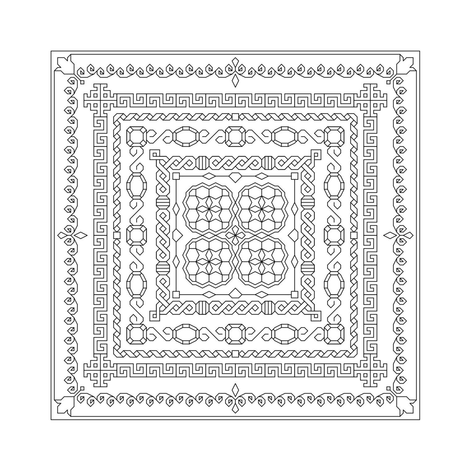 Blackwork Embroidery Set of 3 Patterns Instant Download PDF - Etsy