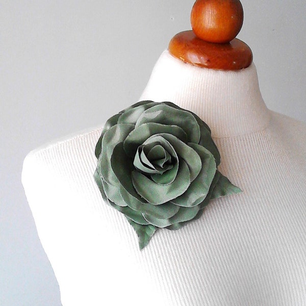 Teal Flower Brooch - Etsy