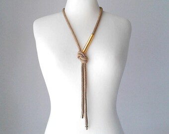 Knot Rope Necklace | Etsy