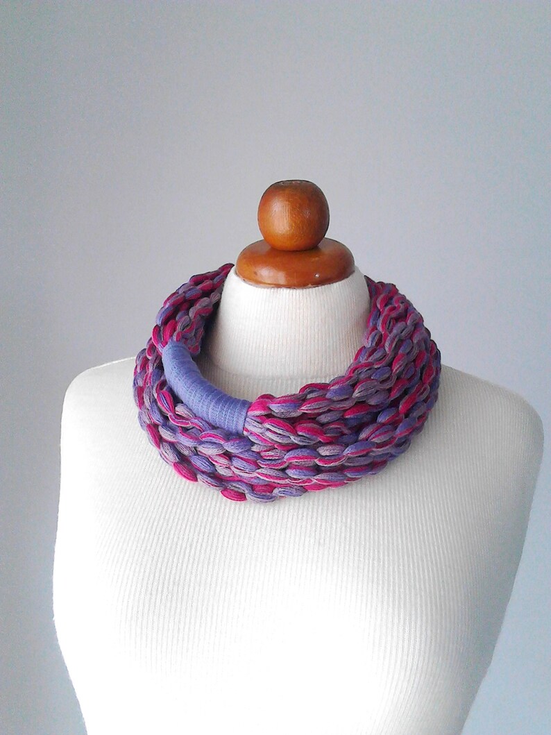 Fiber Necklace Fiber Art Scarf Necklace Scarf Textile Necklace - Etsy