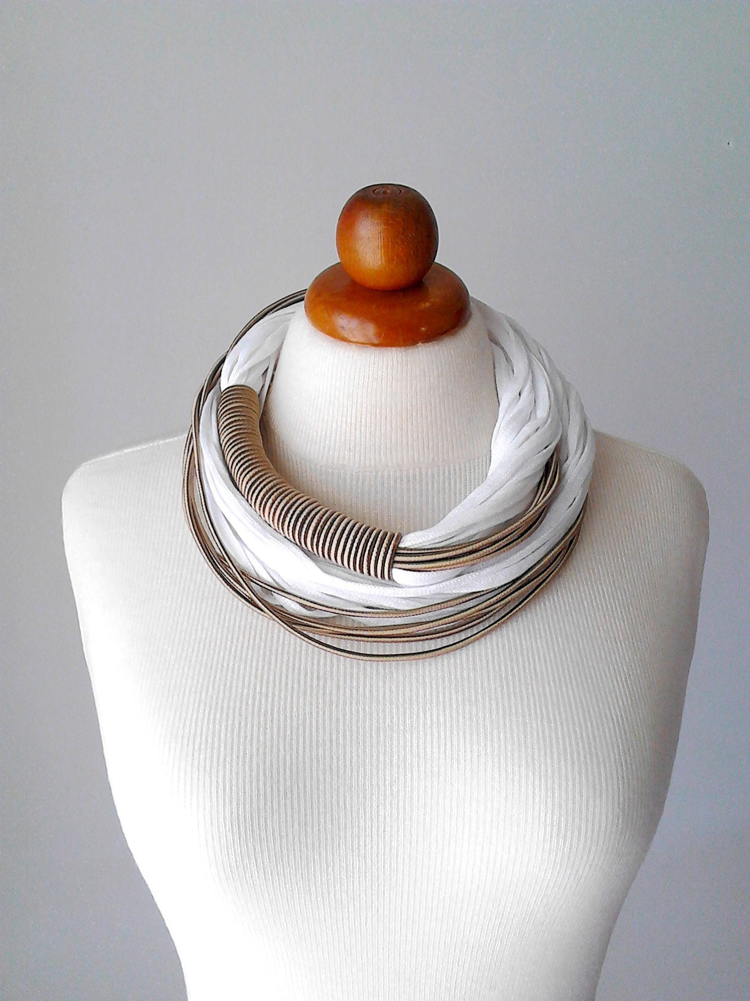 White Necklace Long White Necklace White Wedding Necklace - Etsy