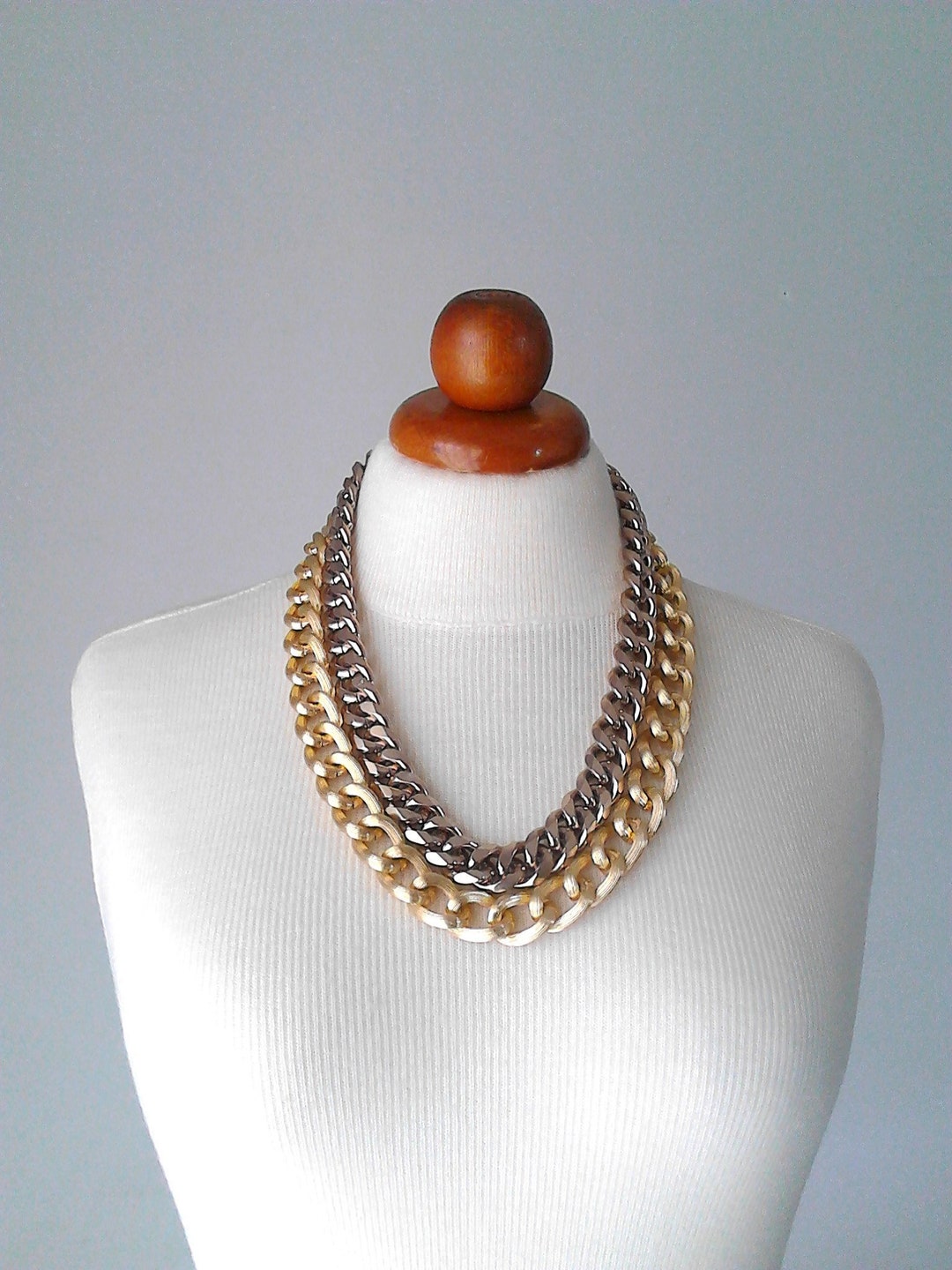 Chain Necklace Gold Thick Chains Chunky Chains Statement Necklace ...