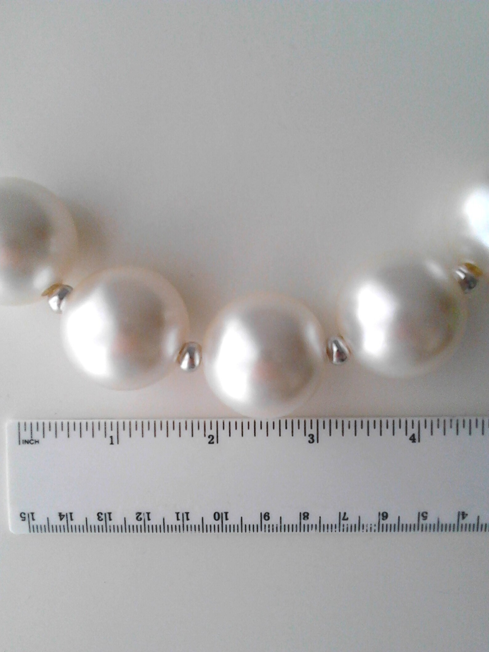 Large Pearl Necklace Big Pearl Necklace Chunky Pearl Necklace - Etsy