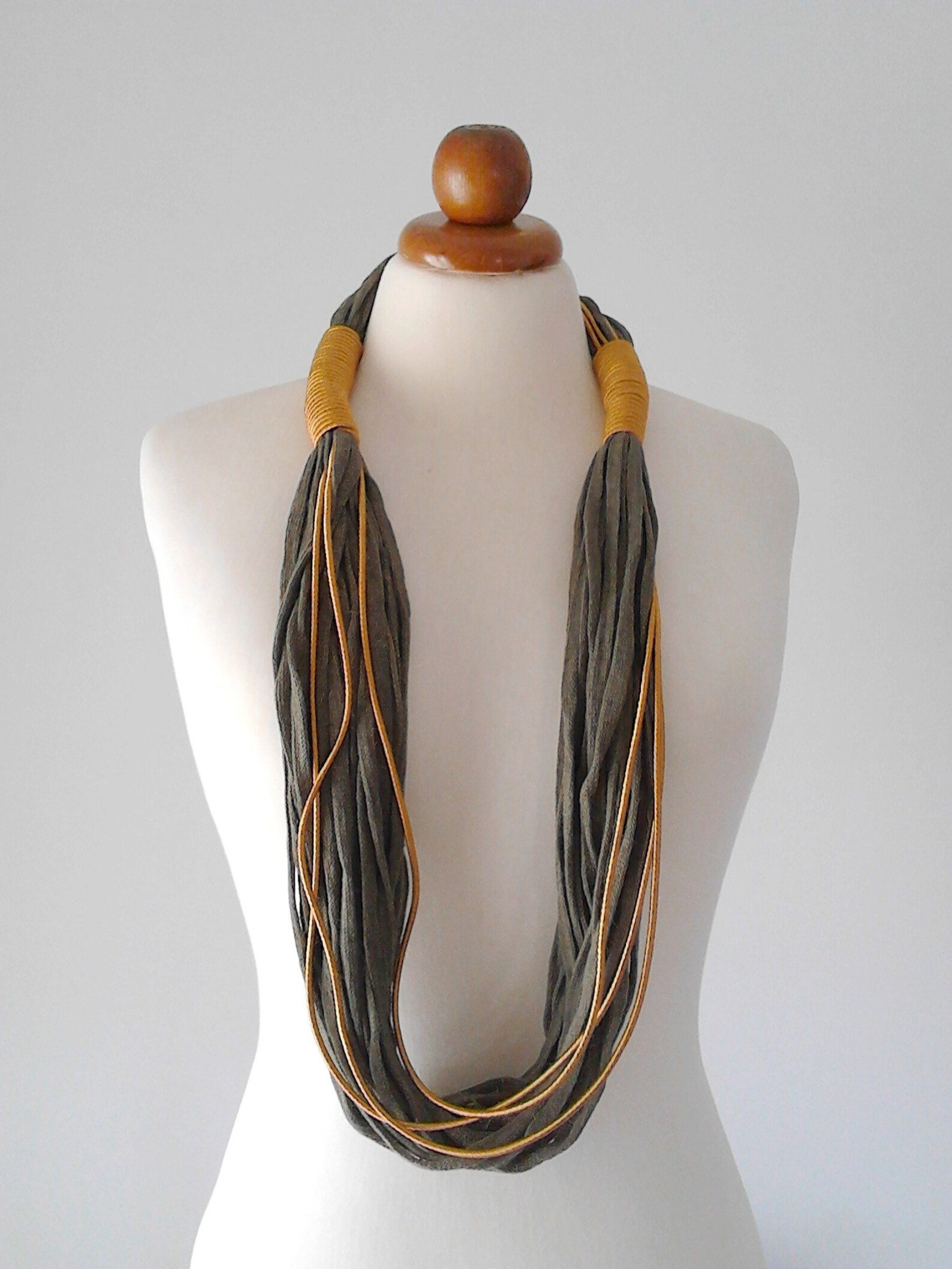 Gold Green Necklace Green Jewelry Green Statement Necklace - Etsy