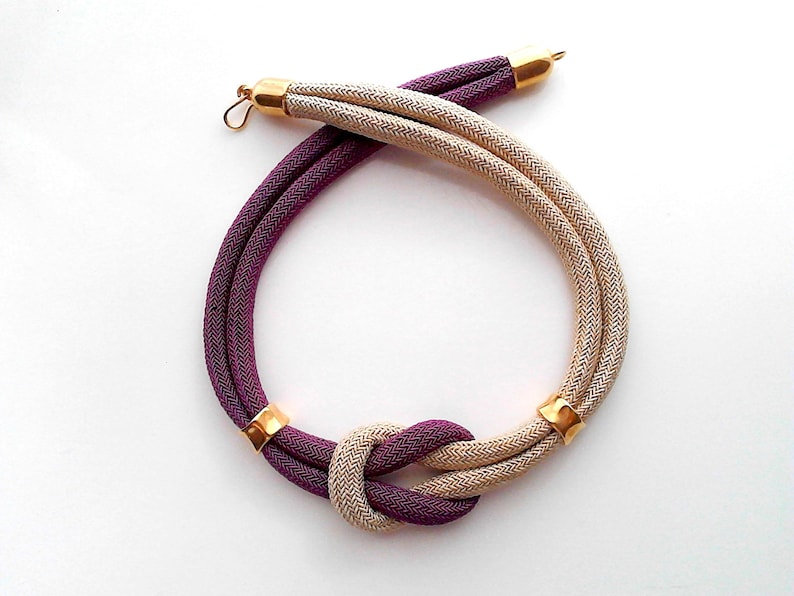 Cord jewelry rope necklace knot necklace cord necklace rope | Etsy