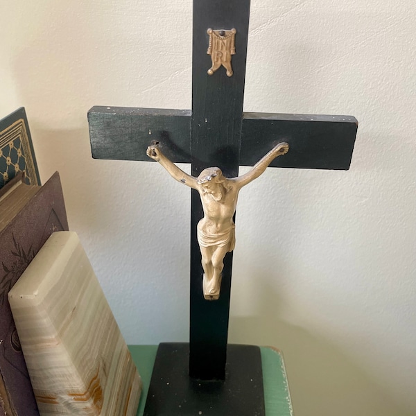 Black Crucifix - Etsy