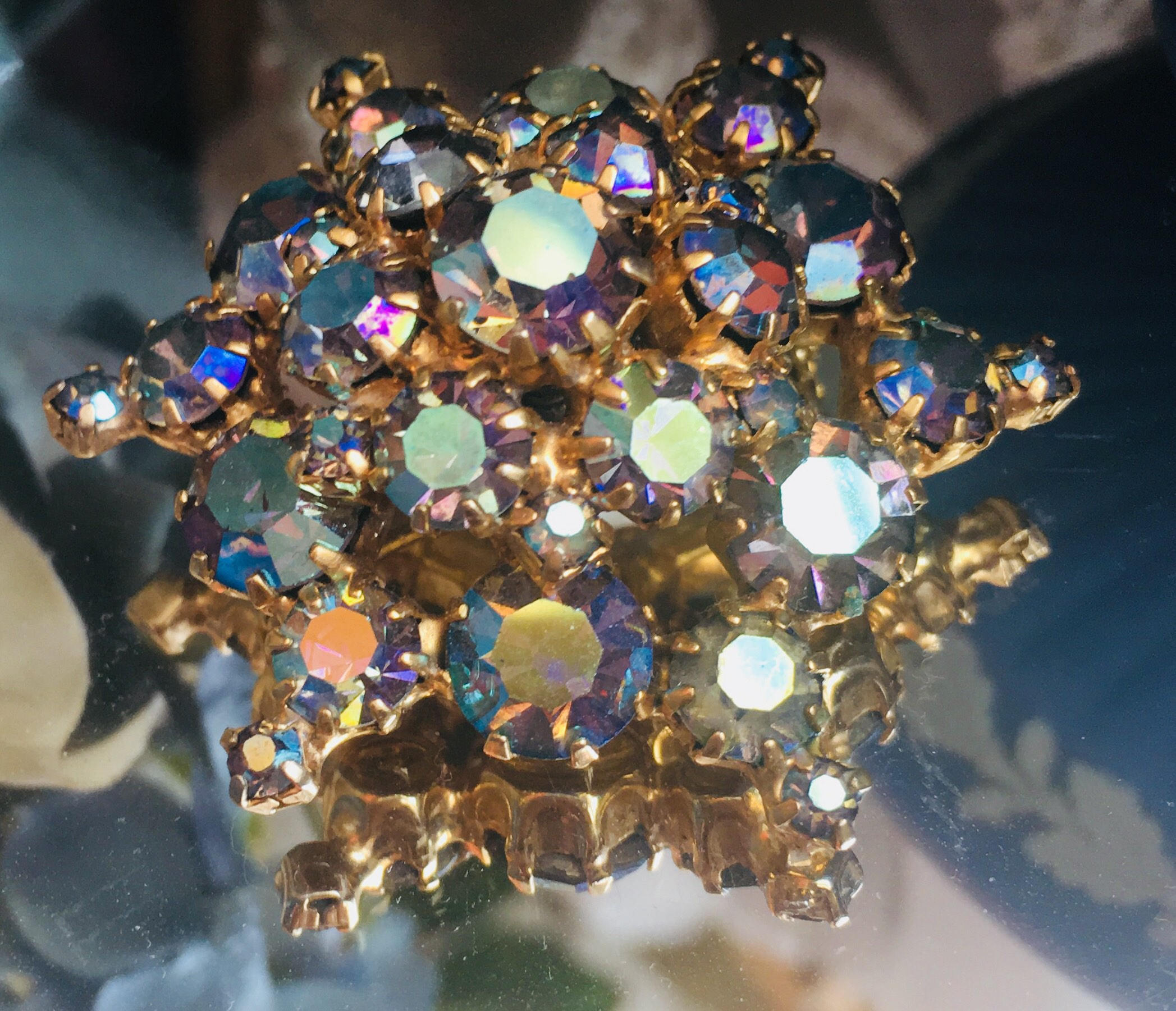 Antique Amazingly Beautiful Sparkling Layered Rhinestones - Etsy