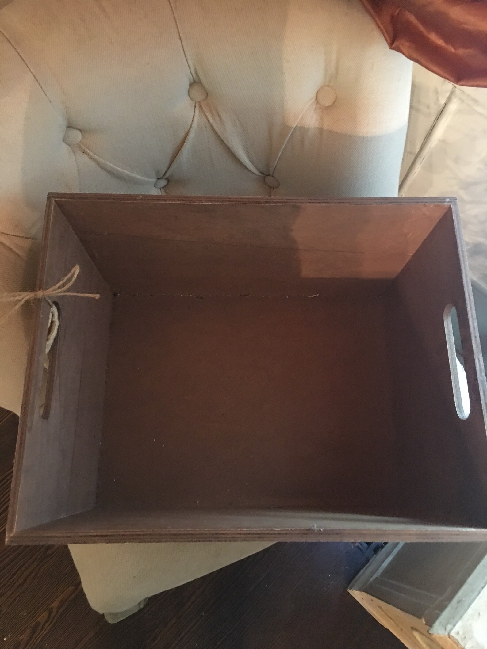 Wood Storage Box With Handles Chalkboard on Each Side - Etsy