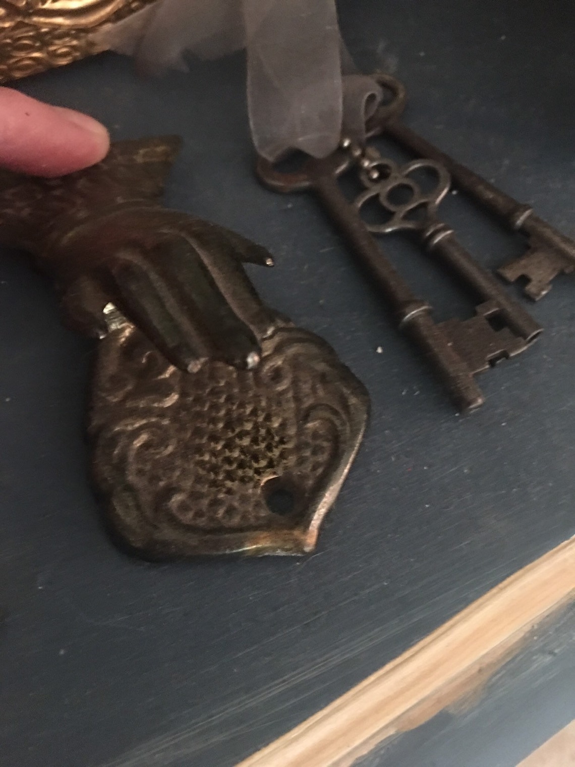 Antique Victorian Hand Clip - Etsy