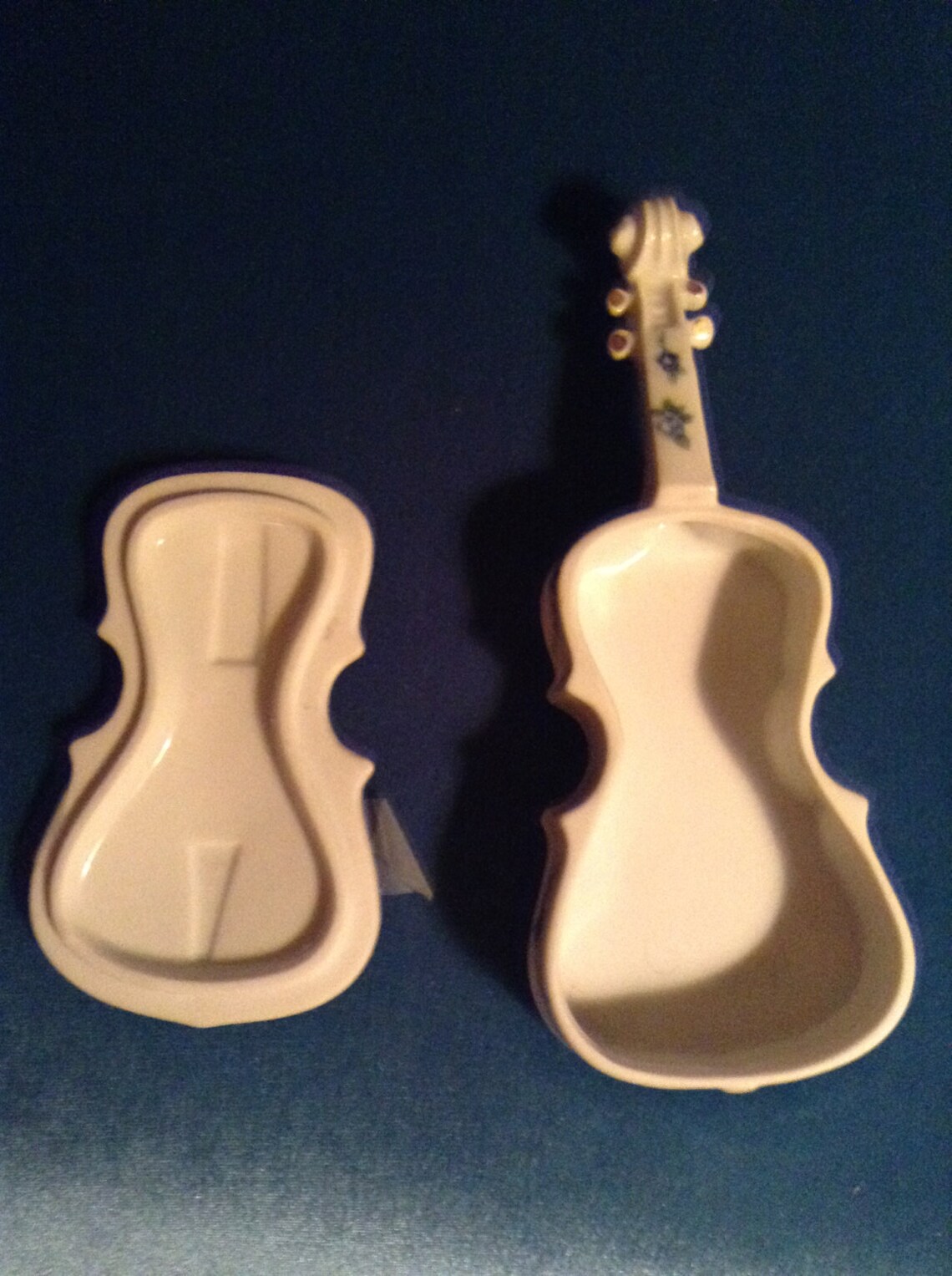 Lovely Sanford Porcelain Violin Trinket Jewelry Box - Etsy