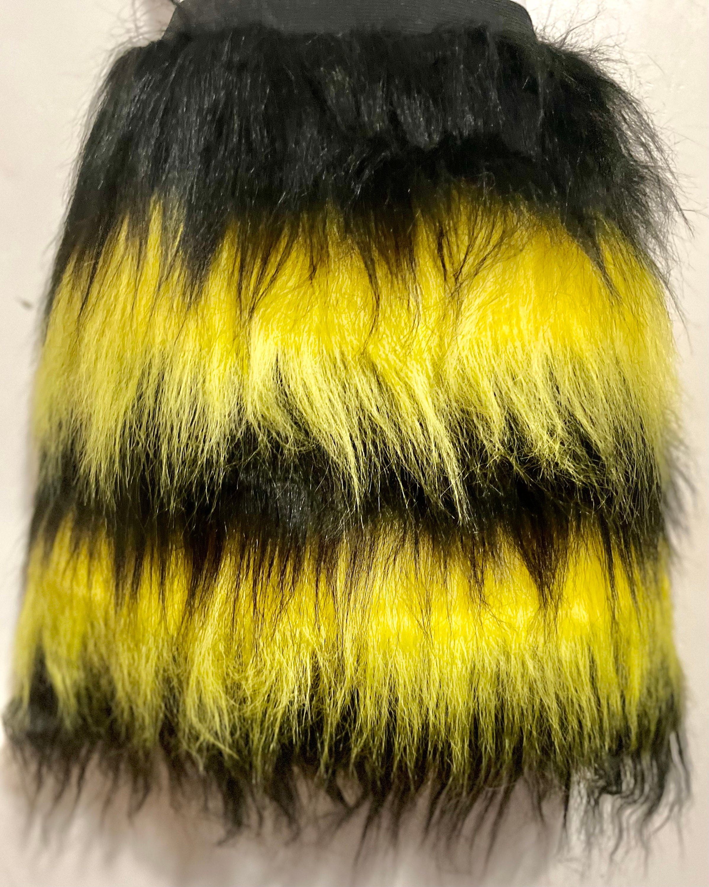 Yellow Black Fuzzy Furry Fluffy Skirt Halloween Costume Dance - Etsy