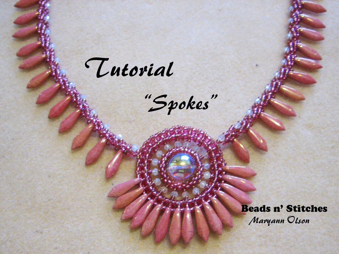 Tutorial - "spokes" Necklace - Etsy