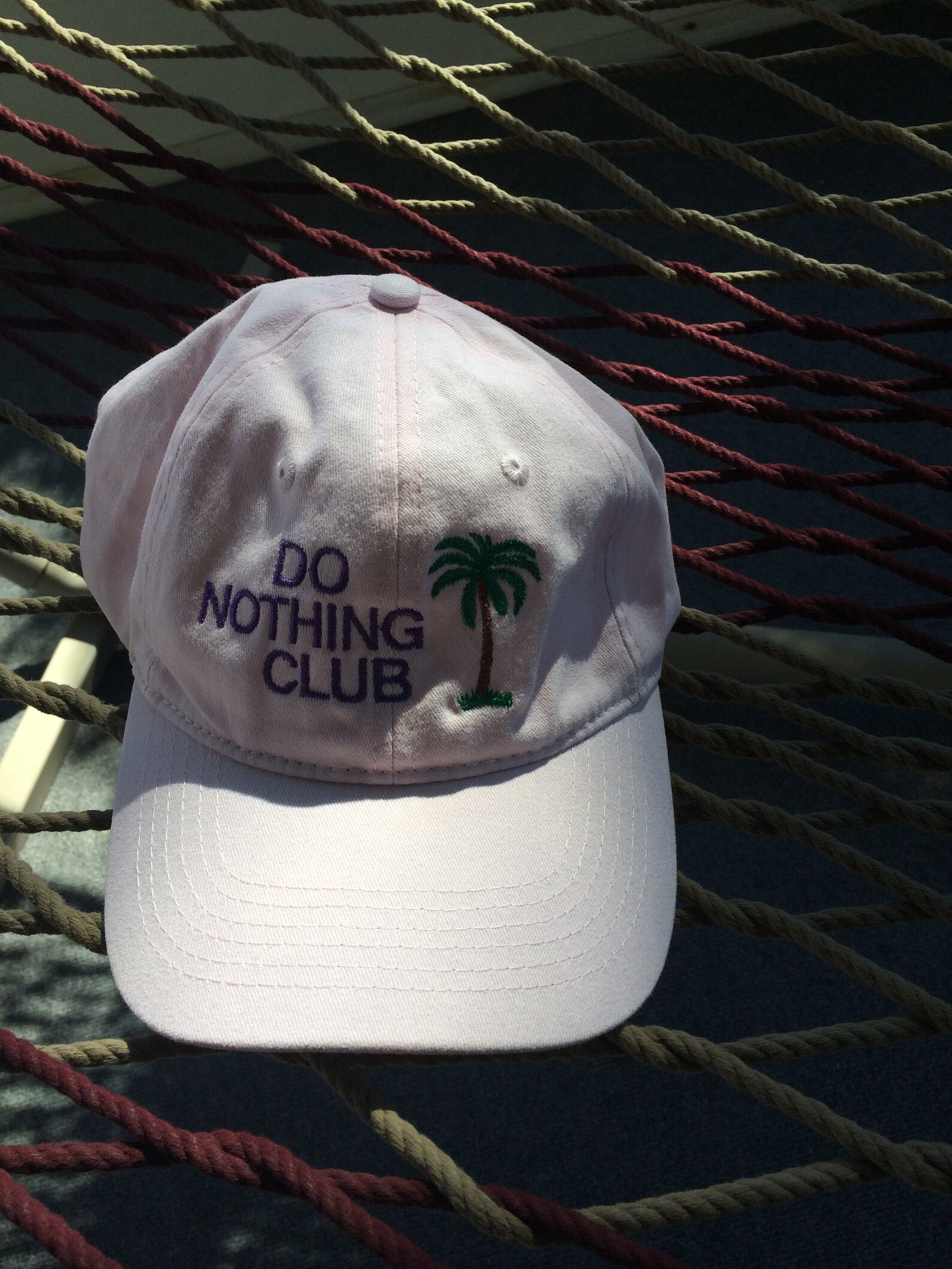 Do Nothing Club Cap- Pink W/purple Lettering - Etsy