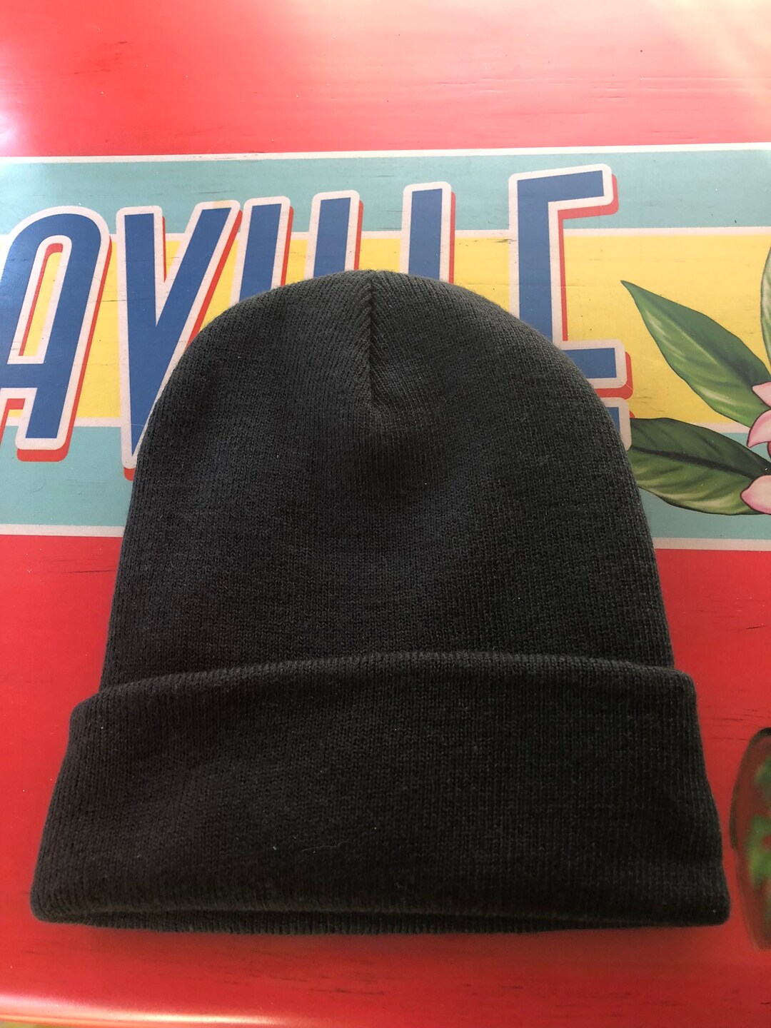 Plain Black Beanie - Etsy