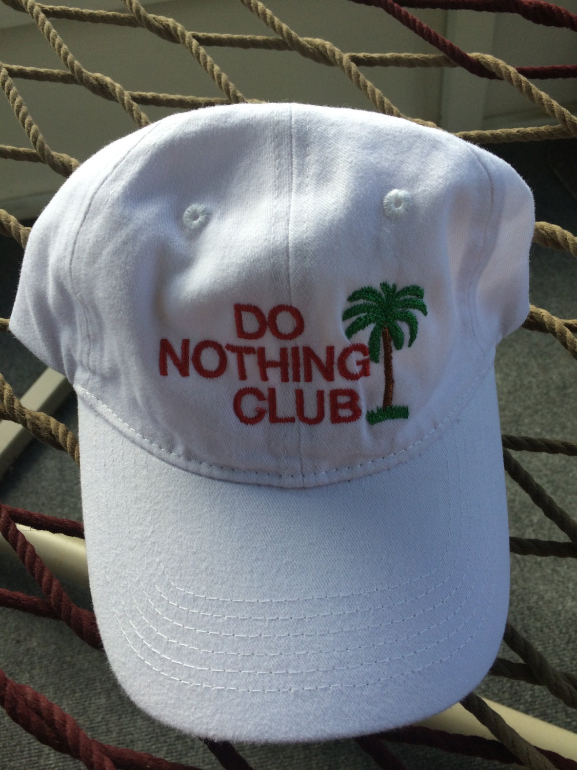 Do Nothing Club Hat White | Etsy