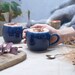Ceramic Snug Mug - Midnight Blue Glaze - Etsy UK