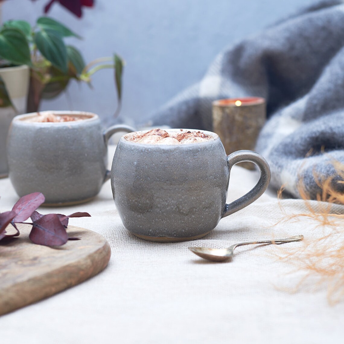 Ceramic Snug Mug - Misty Morning Glaze - Etsy UK