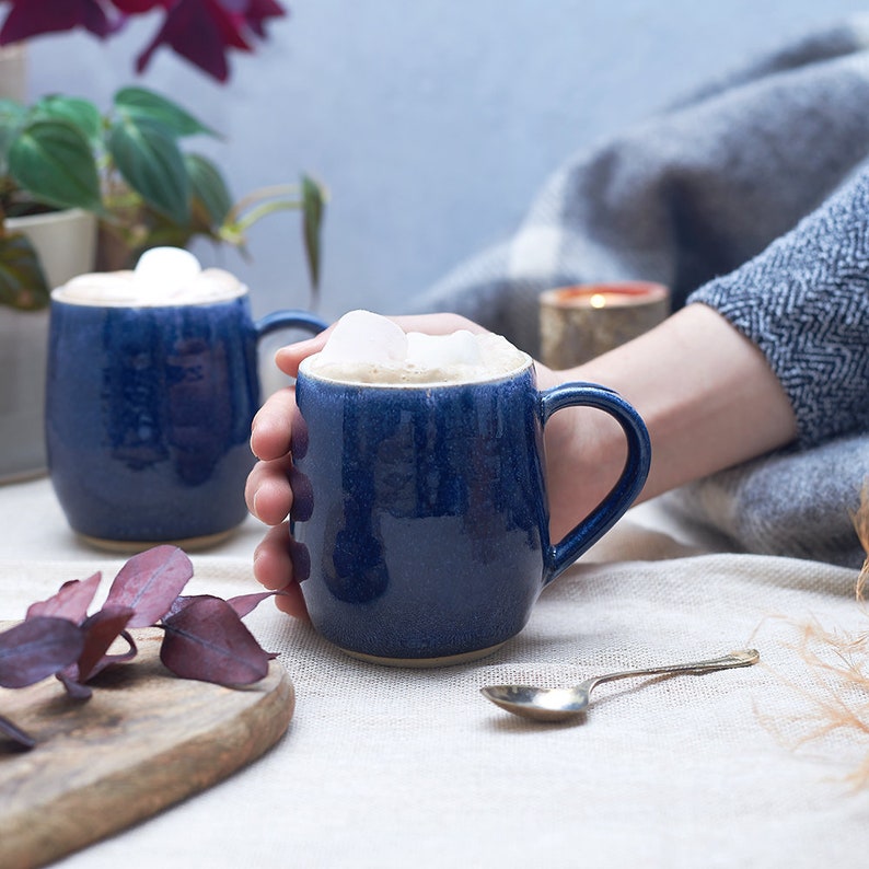 Ceramic Sail Away Mug Midnight Blue | Etsy
